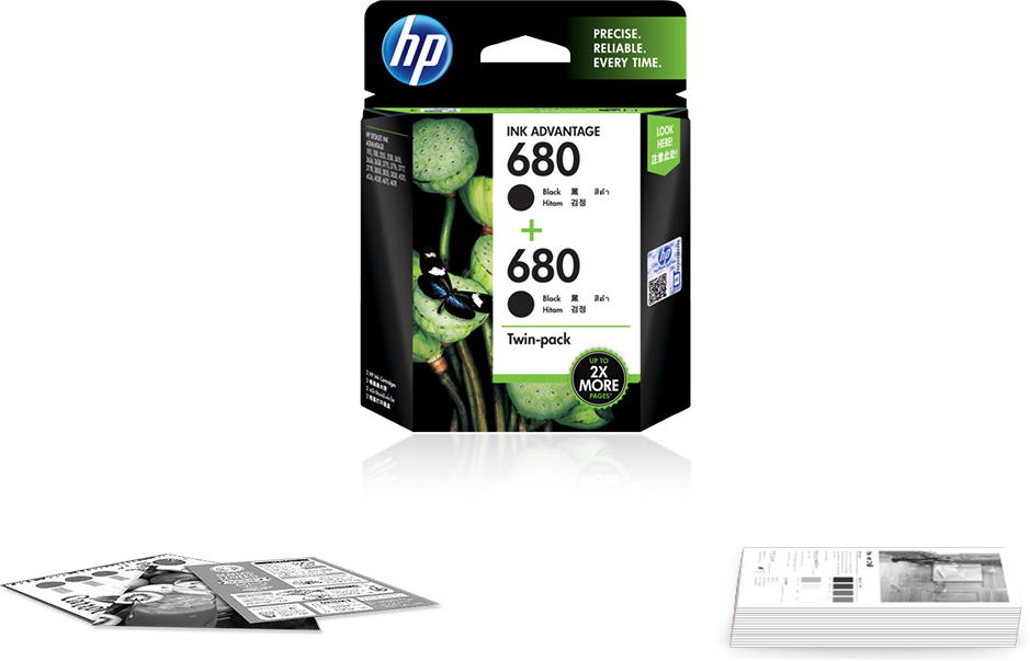 HP 680 2-pack Black Original Ink Advantage Cartridges | HP Online Store